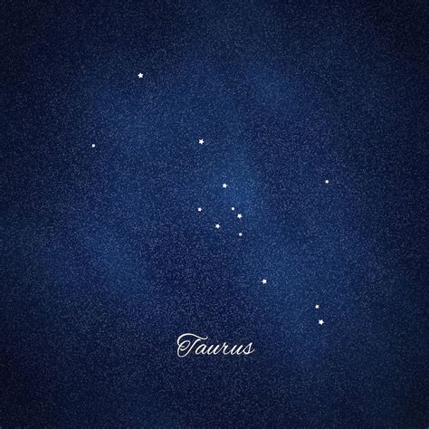 Sternbild Stier Sternhaufen Sternbild Stier Premium Foto