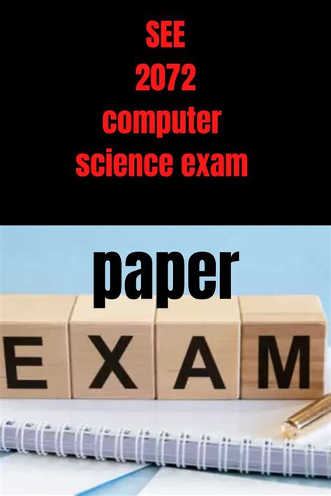 Seeclass 10 Computer Science Exam Paper Computer Science Exam Papers Science