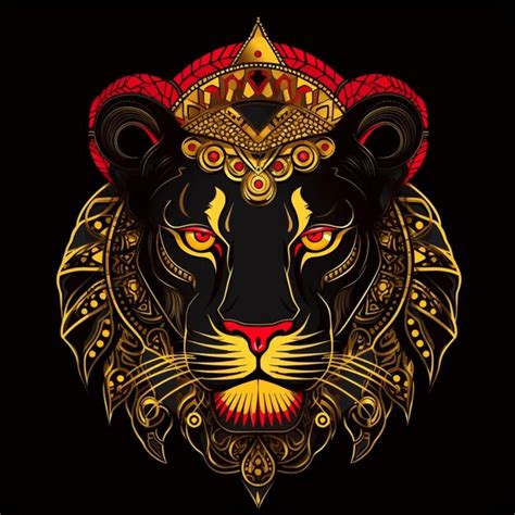 Premium AI Image Black Panther Portrait
