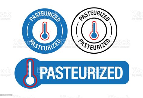 Pasteurized Vector Icon Set Stock Illustration Download Image Now