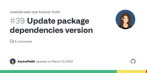 Update Package Dependencies Version · Issue 39 · Ruxailabweb Eye