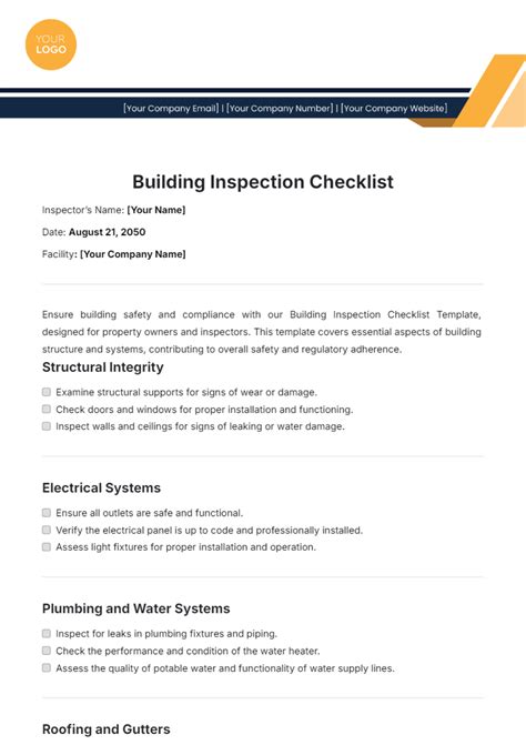 Free Machine Inspection Checklist Template To Edit Online