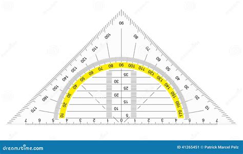 Protractor Stock Vector Illustration Of Ruler Measuring 41265451