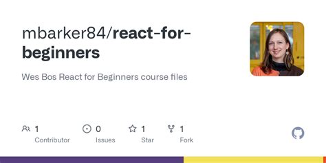 GitHub Mbarker React For Beginners Wes Bos React For Beginners Course Files