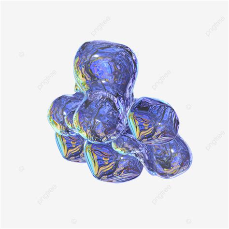 Three Dimensional Gradient Geometric Metal Graphics Stereoscopic Gradient Geometric Png