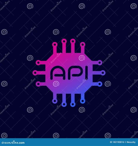 API Vector Icon Software Integration System Stock Vector Illustration Of Compound