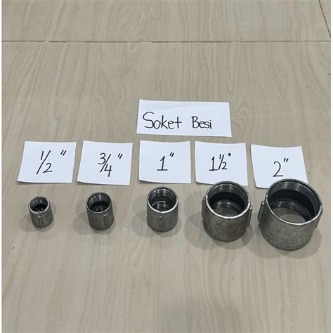 Jual Harga 1buah Soket Besi Galvanis 2” Inci Sok Besi 2” Inci Socket Steam Tsp Socket Sock