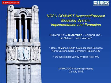 Ncsu Coawst Nowcast Forecast Modeling System