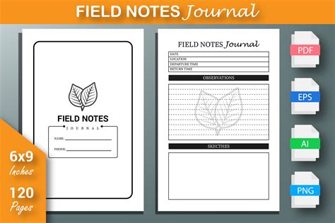 Field Notes Journal Graphic By Kdp Unique · Creative Fabrica