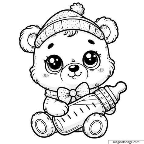 Dibujos Para Colorear Flores Oso