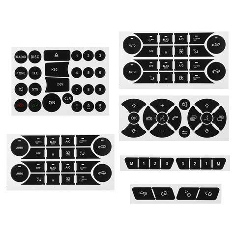 자동차 인테리어 버튼 수리 스티커 센터 컨트롤 버튼 수리 스티커 장식 액세서리 메르세데스 벤츠 2007 2014 Ac Aliexpress