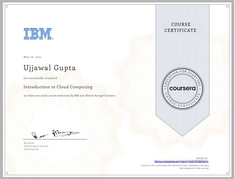 Ujjawal Gupta On Linkedin Coursera Cloudcomputing Codingjourney Certification Developer
