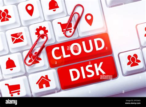 Hand Writing Sign Cloud Disk Business Showcase Web Base Service That Provides Storage Space On