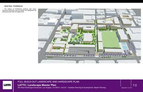 Lattc Landscape Master Plan Summary Oct 2012 Ppt Civil Engineering