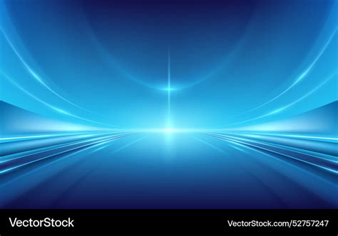 Abstract Blue Light Lines Royalty Free Vector Image