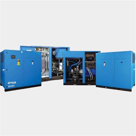 variable speed base mount air compressors 25hp 75hp mech elec automation