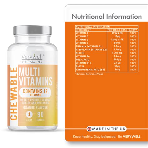 Chewable Multivitamins Verywell Health