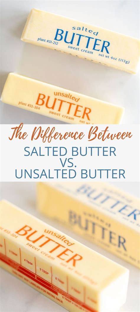 Salted Vs Unsalted Butter Salted Vs Unsalted Butter Unsalted Butter Baking Secrets