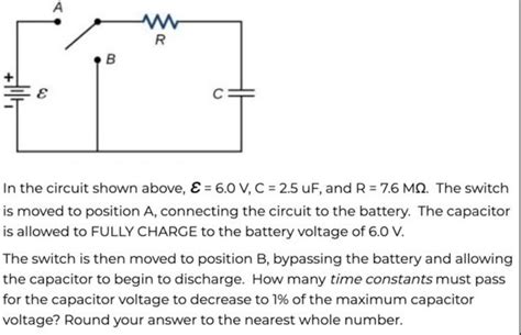 Solved А R B E In the circuit shown above E V C Chegg com