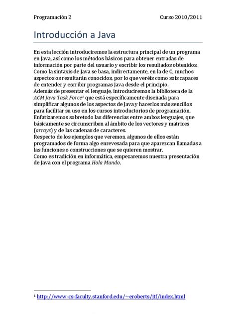 1 Introduccio301n A Java Pdf Cadena Informática Java Lenguaje