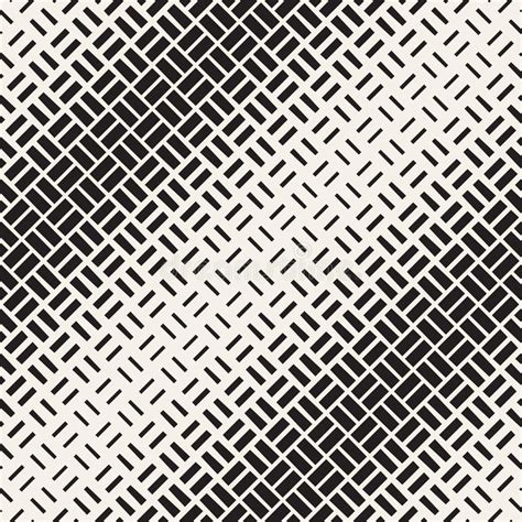 Repeating Rectangle Halftone Modern Geometric Lattice Texture Vector Seamless Monochrome