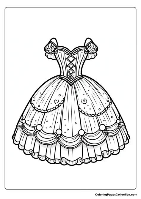 Princess Dress Coloring Pages 100 Printable Pdf Download