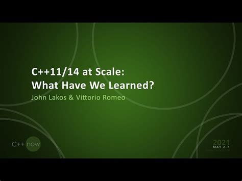 Cnow Talk C1114 At Scale What Have We Learned From Cppnow Class Central