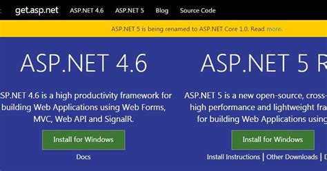 asp 5 is dead introducing asp core 1 0 and core 1 0