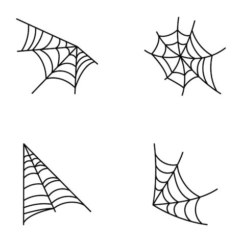 Premium Vector A Spider Web With A Spider Web On It