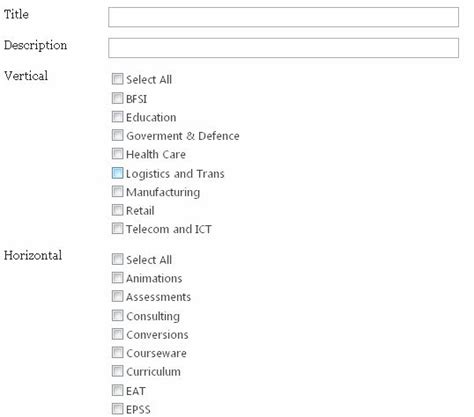 2013 Select All Check Boxes In Choice Field On Document Library Form