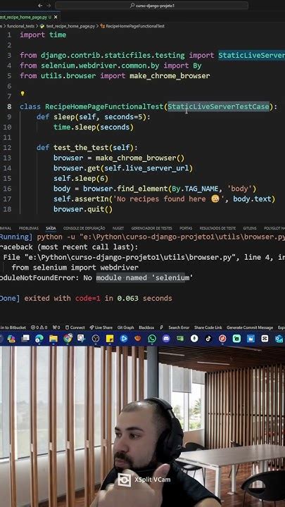 Como Criar FunÇÃo Selenium Com Django Python Django Programmer Programming Youtube