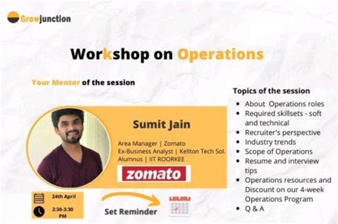 Pranjal Gupta On Linkedin Careergrowth Workshop Mba Operationsmanagement Operations