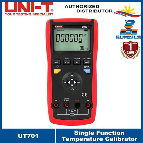 UNI T Single Function Temperature Calibrator UT 701 High Precision Automatic Cold Junction