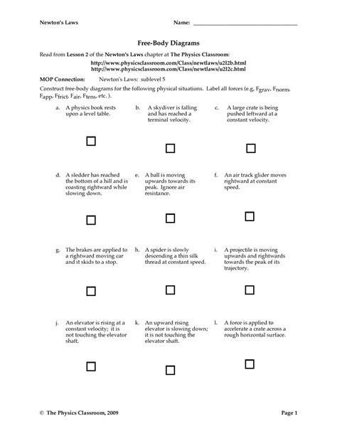 Projectile Motion Worksheet Answers The Physics Classroom — Db