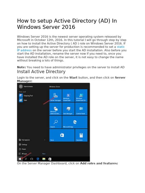 Active Directory Installation Pdf Active Directory Software
