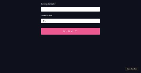 React Hook Form Numberformat Codesandbox