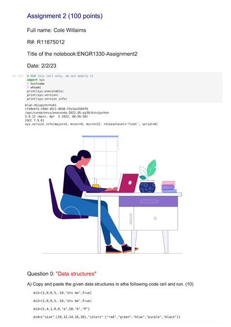 Engr1330 Assignment 2 Assignment 2 100 Points Full Name Cole