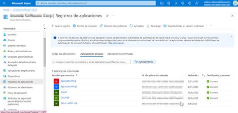 Creacion Aplicación En Azure Sincronización Ldap Microsoft Entra Id