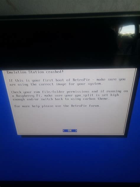 Crash Of Emulationstation RetroPie Forum