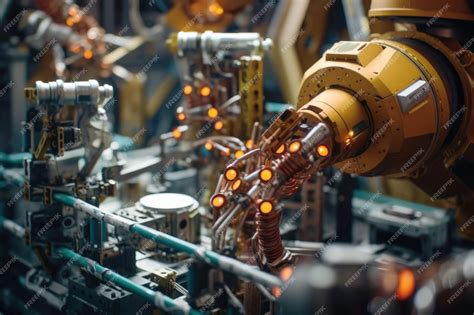 Premium Ai Image Closeup Of Robotic Arms Assembling Spacecraft Components Created With