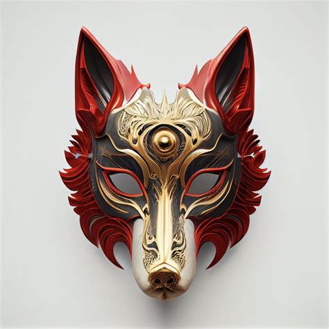 Japanese Wolf Mask