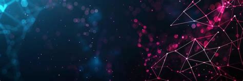 abstract plexus structure of many glowing lines and particles creative technological background