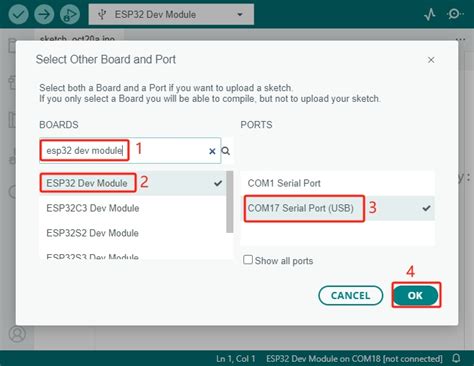 ¿siempre Aparece «comxx Desconocido — Documentación De Sunfounder Esp32 Starter Kit