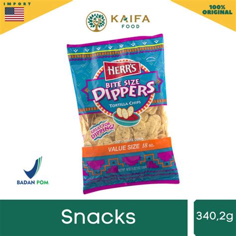 Jual Herrs Bite Size Dippers Tortilla Chips 340gr Jakarta Timur Kaifafood Tokopedia