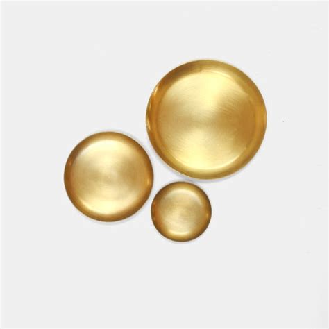 Fog Linen Round Brass Tray Collyers Mansion