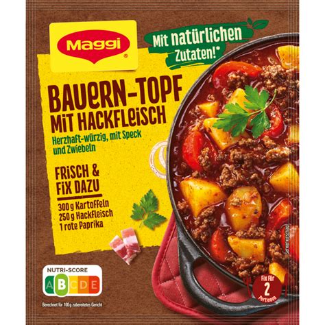 Maggi Fix Bauerntopf Mit Hackfleisch