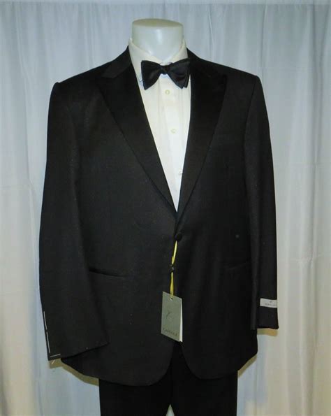 Canali 1934 Current Black Sparkled One Button Peak Lapel Tuxedo 50r Nwt 1995 Ebay