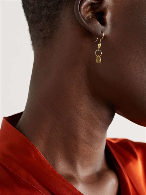 Melissa Joy Manning 14 Karat Recycled Gold Citrine And Diamond