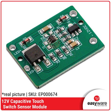 Jual Touch Sensor 12V Capacitive Touch Switch Sensor Module With Relay DC 6 20V 3A Shopee