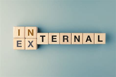 Internal Versus External Stock Image Image Of Cubes 305060495